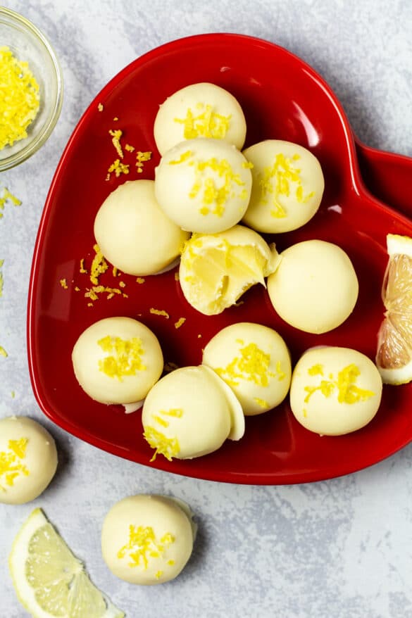 Easy Lemon Truffles - Simply Bake